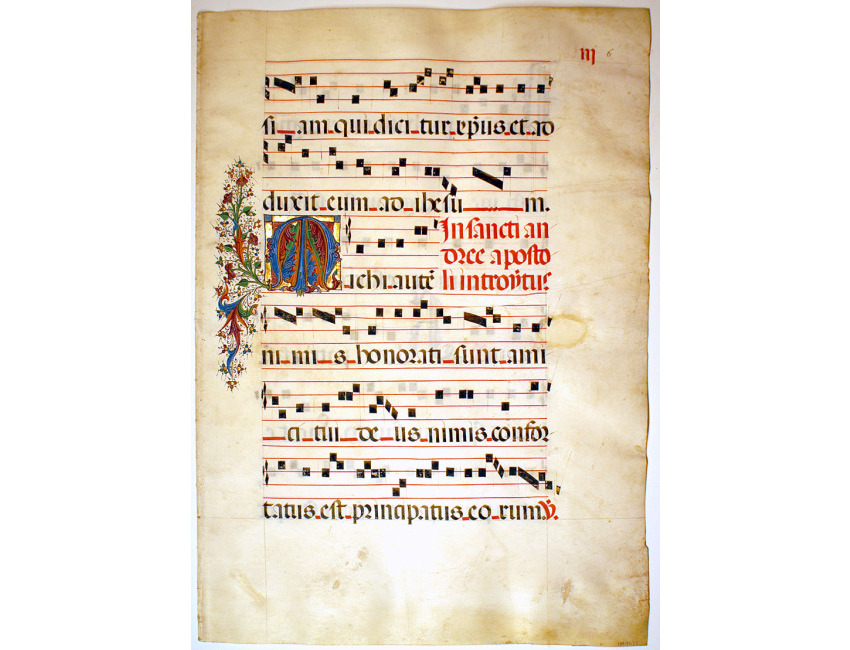 Medieval Gregorian Chant 1632 POLAND ILLUMINATED MANUSCRIPT GREGORIAN
